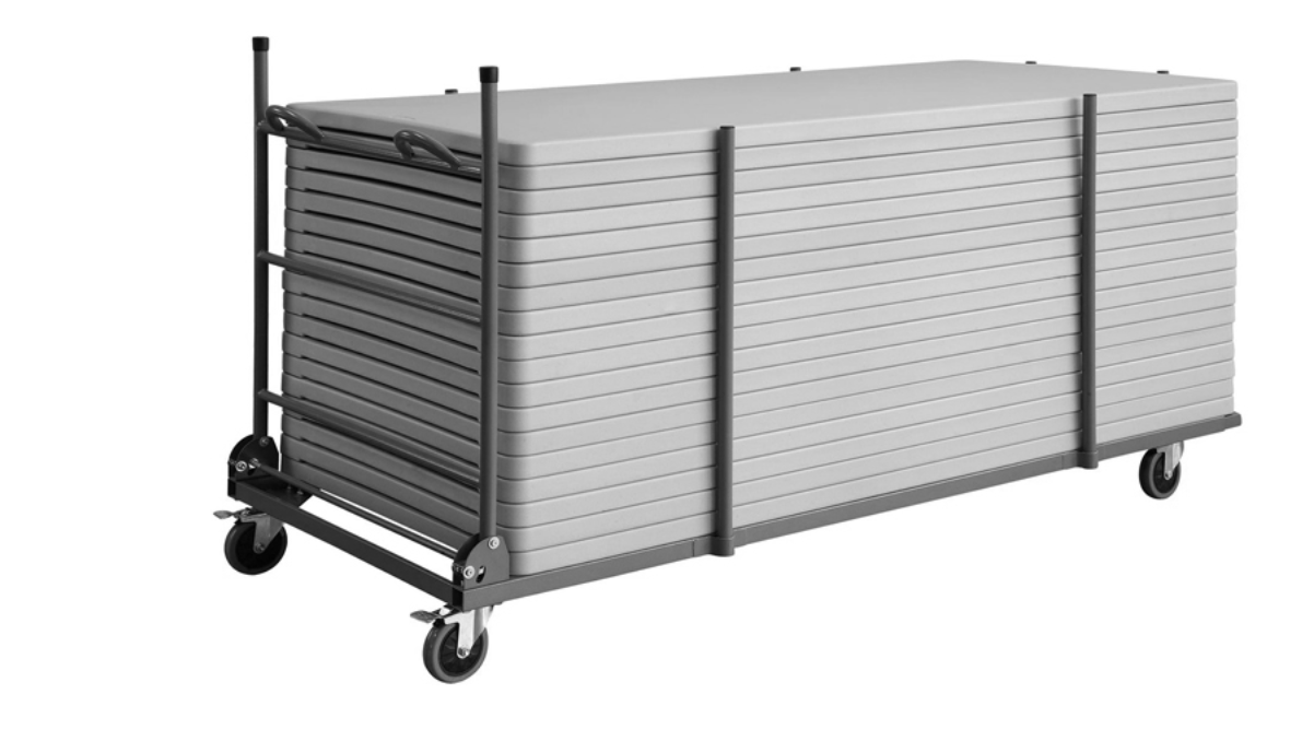 Transportvogn til 18 stk. New York 200 cm bord